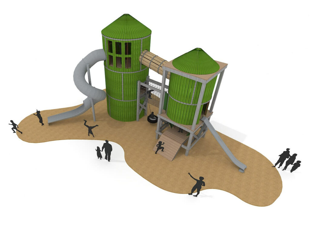 Rand Farm Park Play Silos | CAP.CO Creating Adventurous Places